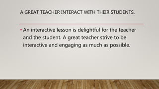 Essence of becoming a teacher | PPT