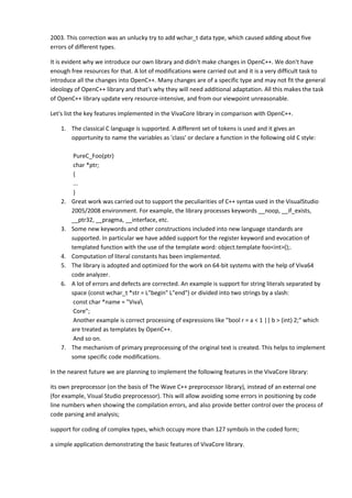 The essence of the VivaCore code analysis library | PDF | Programming Languages | Computing