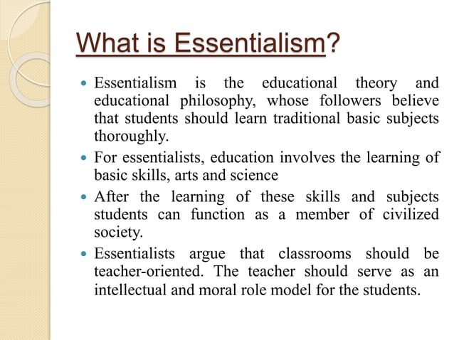 Essentialism | PPT