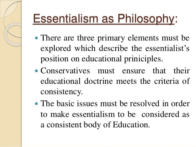 Essentialism