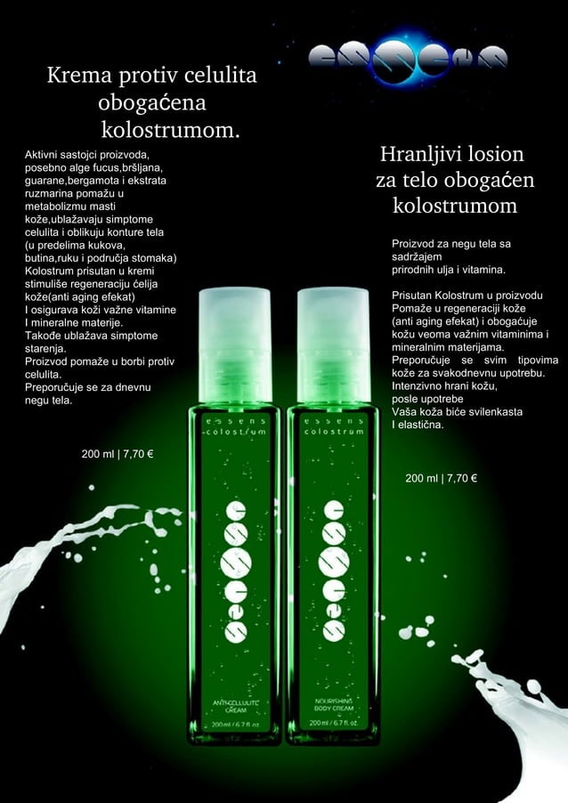 Essens colostrum za telo | PDF
