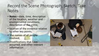 Essensials of crime scene investigation & evidence management | PPTX