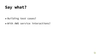 Testing your AWS code with the MOTO library | PPT
