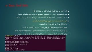[Arabic] Essential tools in Linux | PPTX