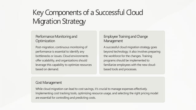 Essential Components of a Successful Cloud Migration Strategy | PPT