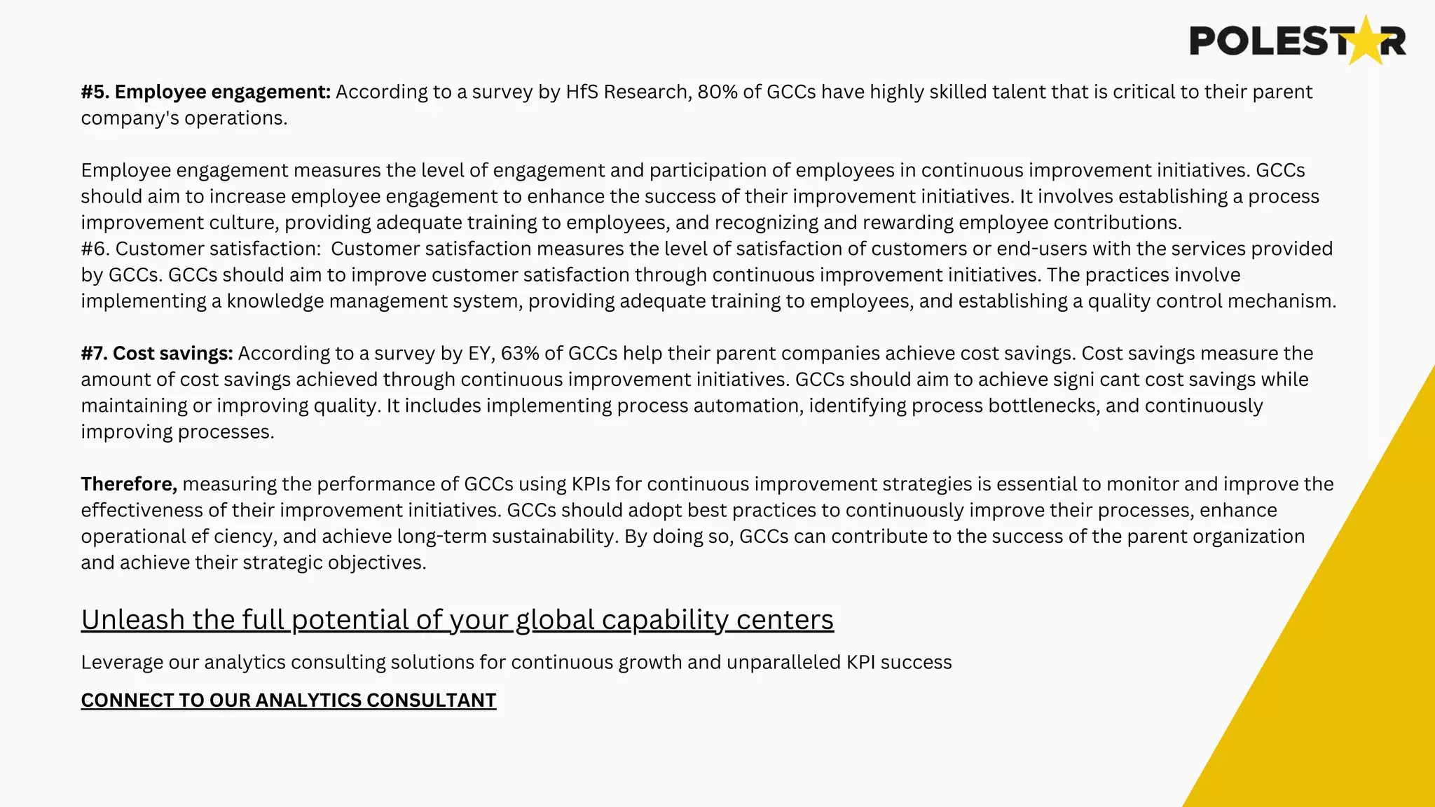 Unlock Success with Essential KPIs for Global Capability Centers (GCCs)! | PDF