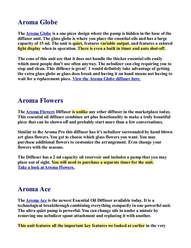 Guide to Essential Oil Diffusers