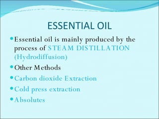 Essential Oil Production | PPT