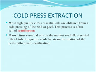 Essential Oil Production | PPT