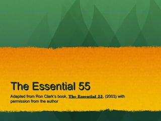 Essential 55 | PPT