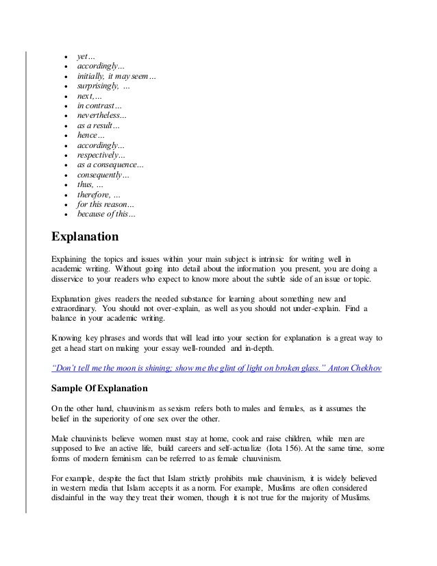 Essential academic writing examples and phrases