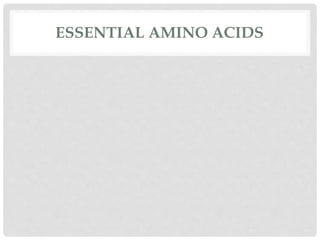 Essential amino acid | PPTX