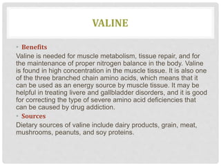 Essential amino acid | PPTX