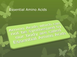 Essential amino acids | PPTX