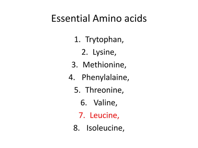Essential Amino acids.pptx | Chemistry | Science