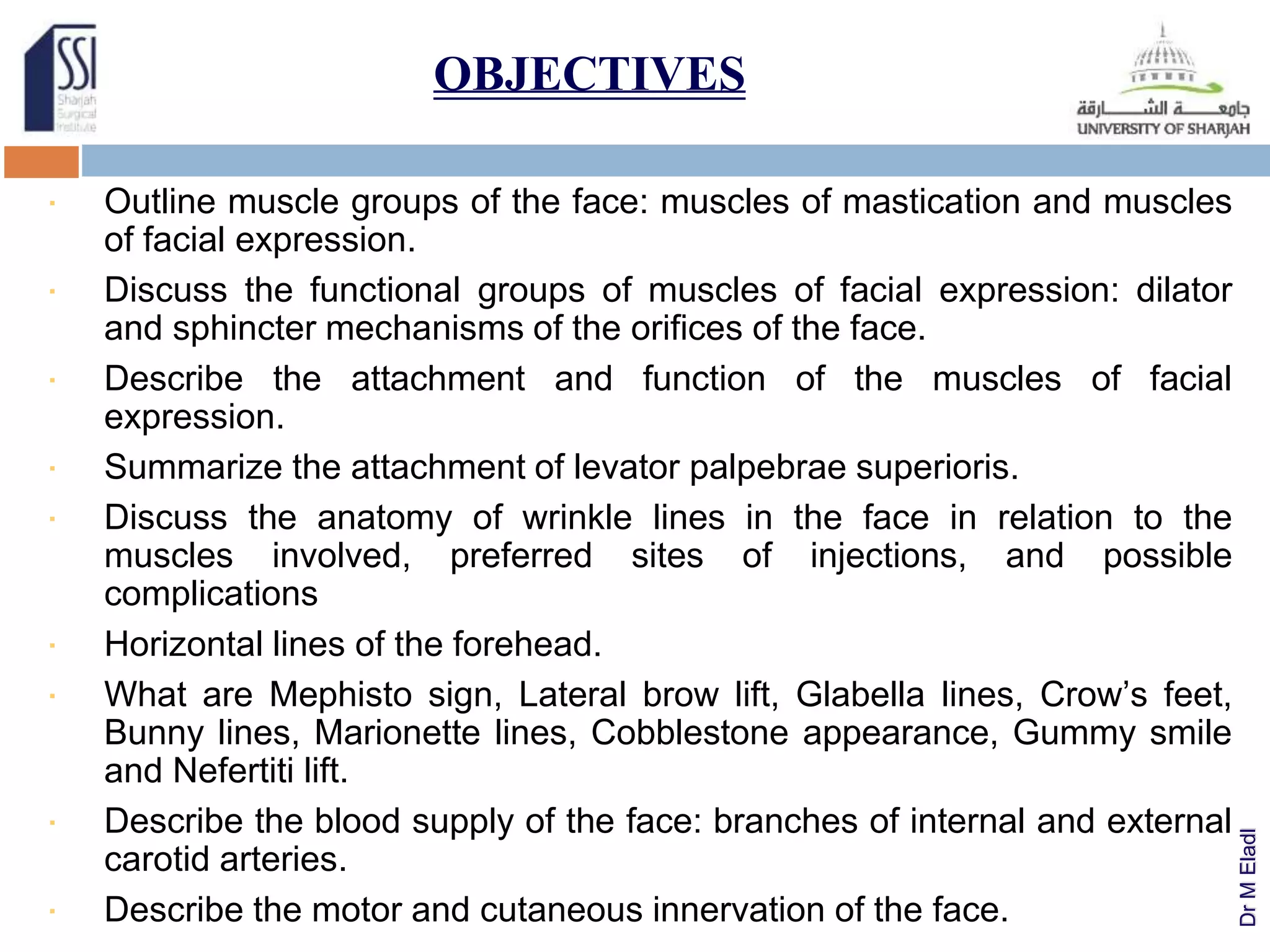 Essential anatomy for facial injections | PPT