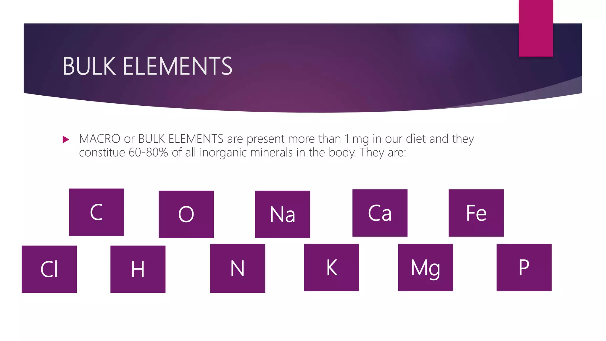 Inorganic Elements in the chemistry of life. | PPTX