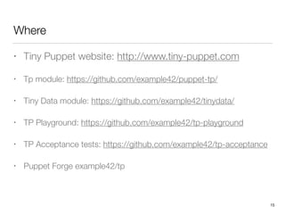 Essential applications management with Tiny Puppet | PPT