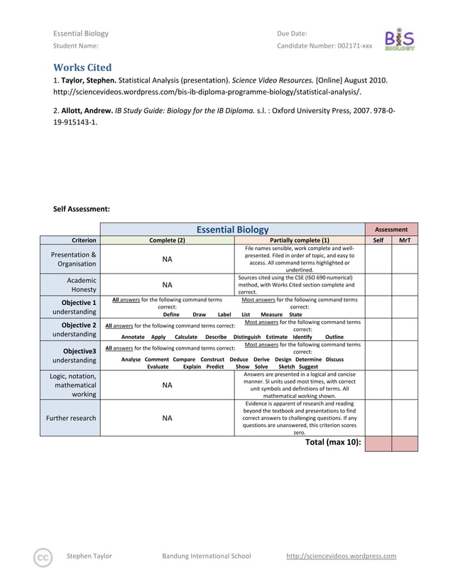 Essential biology 01 statistical analysis | PDF