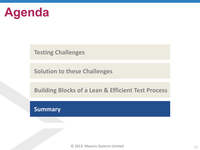 Essential building blocks of a lean and efficient test process | PPT