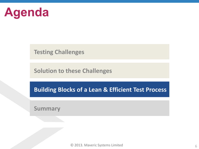 Essential building blocks of a lean and efficient test process | PPT