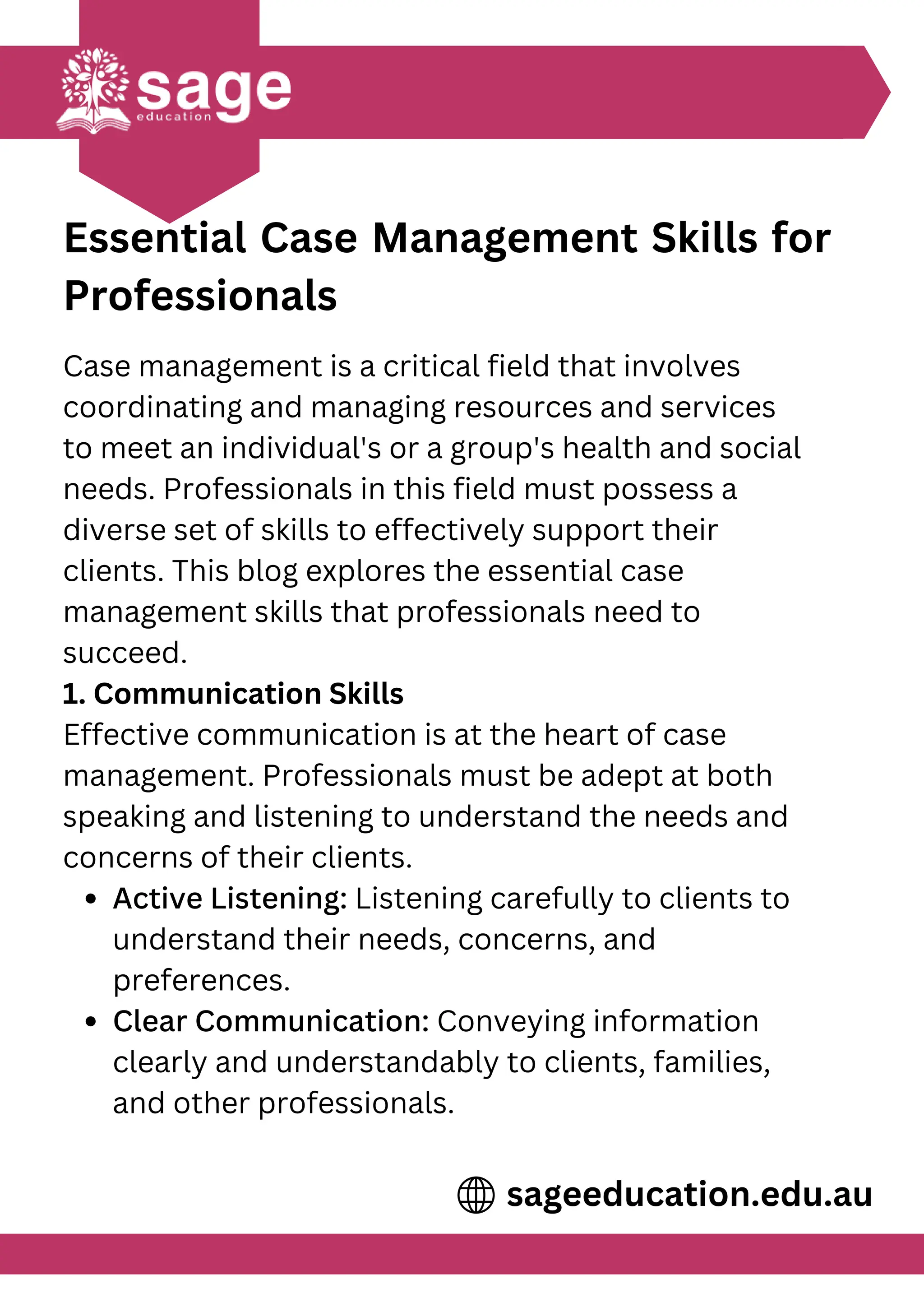 Essential Case Management Skills for Professionals | PDF