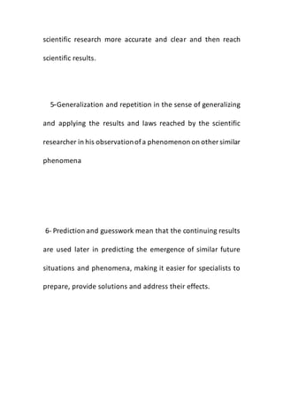 Essential characteristics of scientific research | PDF