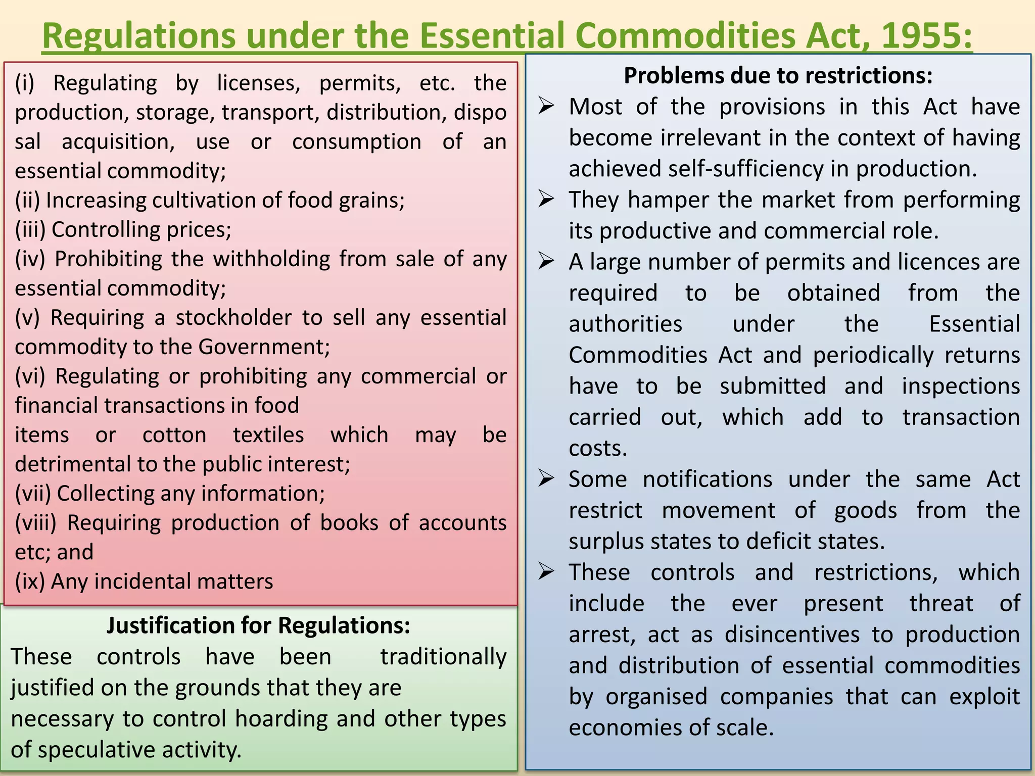 Essential commodities act, 1955 | PPTX