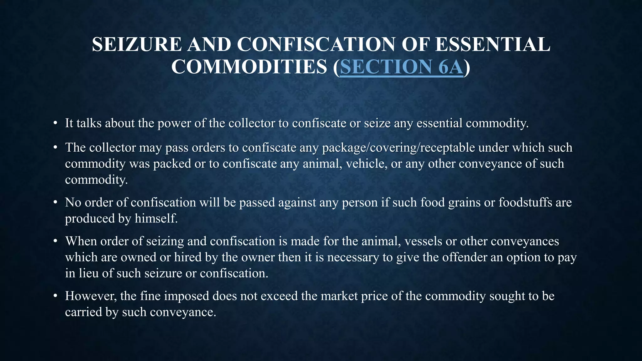 Essential commodities act, 1955 | PPTX