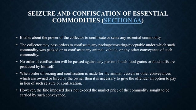 Essential commodities act, 1955 | PPTX