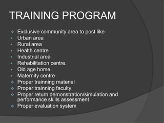 Essential community health service | PPTX