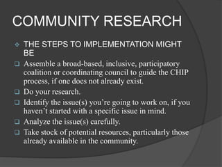 Essential community health service | PPTX