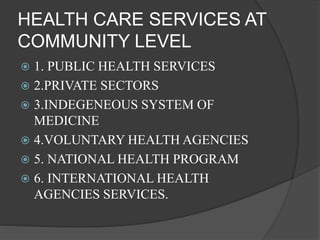 Essential community health service | PPTX