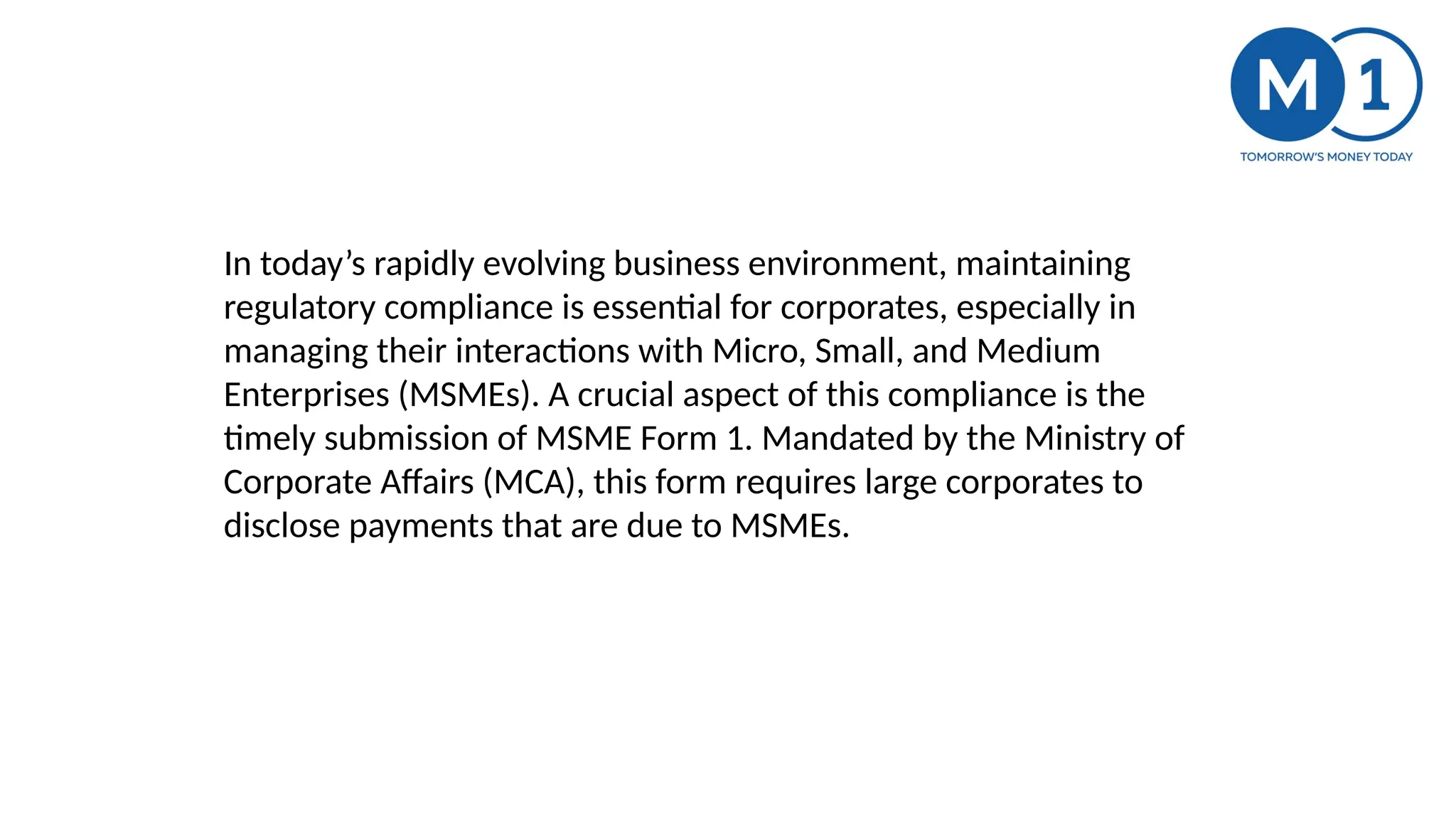 Essential Compliance for MSME Form 1- Avoid Pitfalls and Strengthen ...
