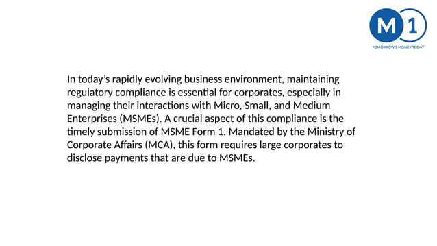 Essential Compliance for MSME Form 1- Avoid Pitfalls and Strengthen ...