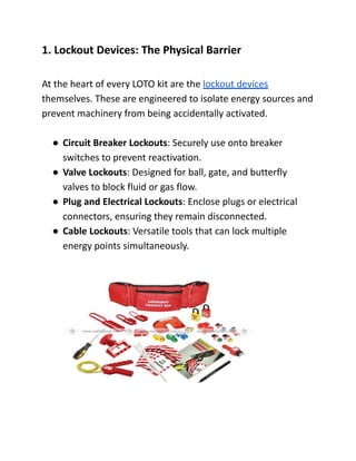 Essential Components of an Effective LOTO Kit_ Ensuring Workplace ...
