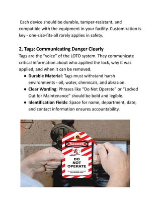 Essential Components of an Effective LOTO Kit_ Ensuring Workplace ...