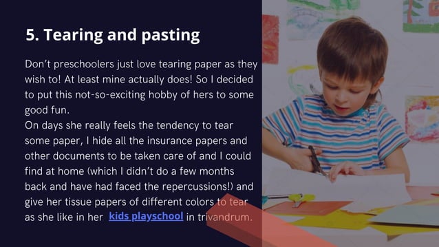 Essential creative development activities for preschoolers -part 2 ...