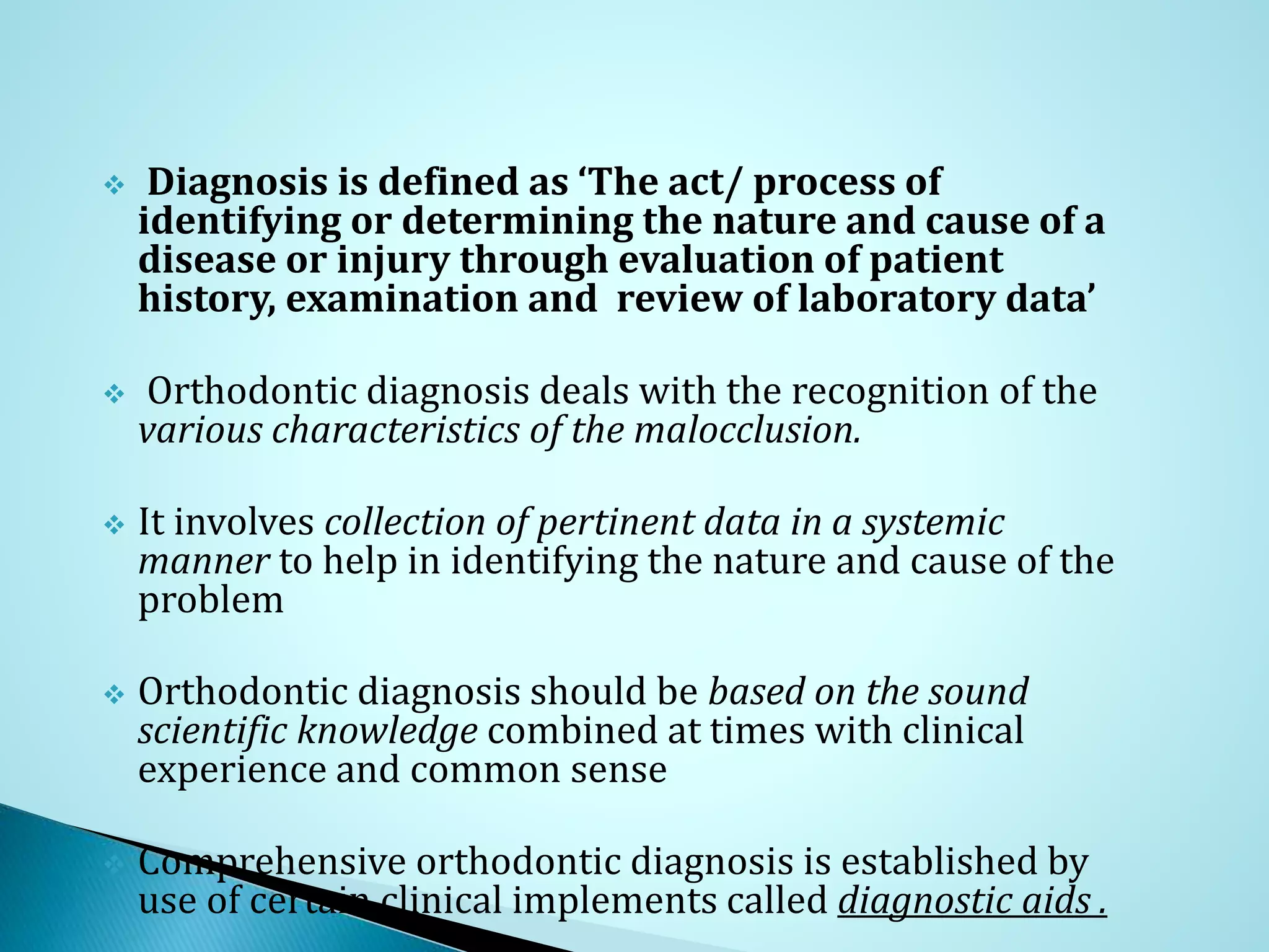 Essential diagnostic aids in orthodontics | PPTX