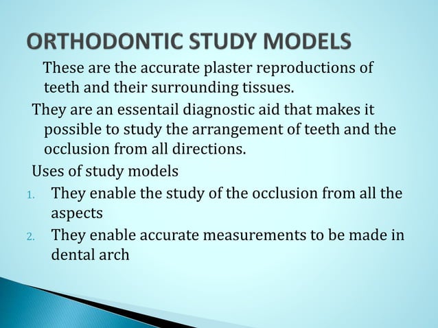 Essential diagnostic aids in orthodontics | PPTX