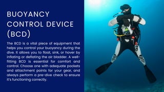 Adam McManus: Essential Diving Equipment | PPT
