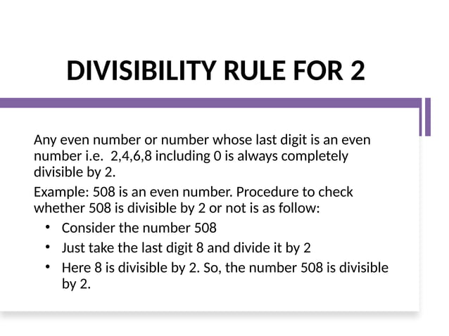 Essential Divisibility Rules Understanding Numbers 2, 3, 5, 9, and 10 | PPT