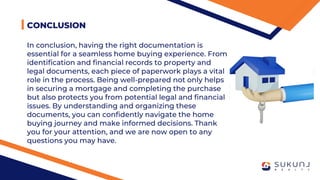 Essential Documentation for Home Purchase | PPT
