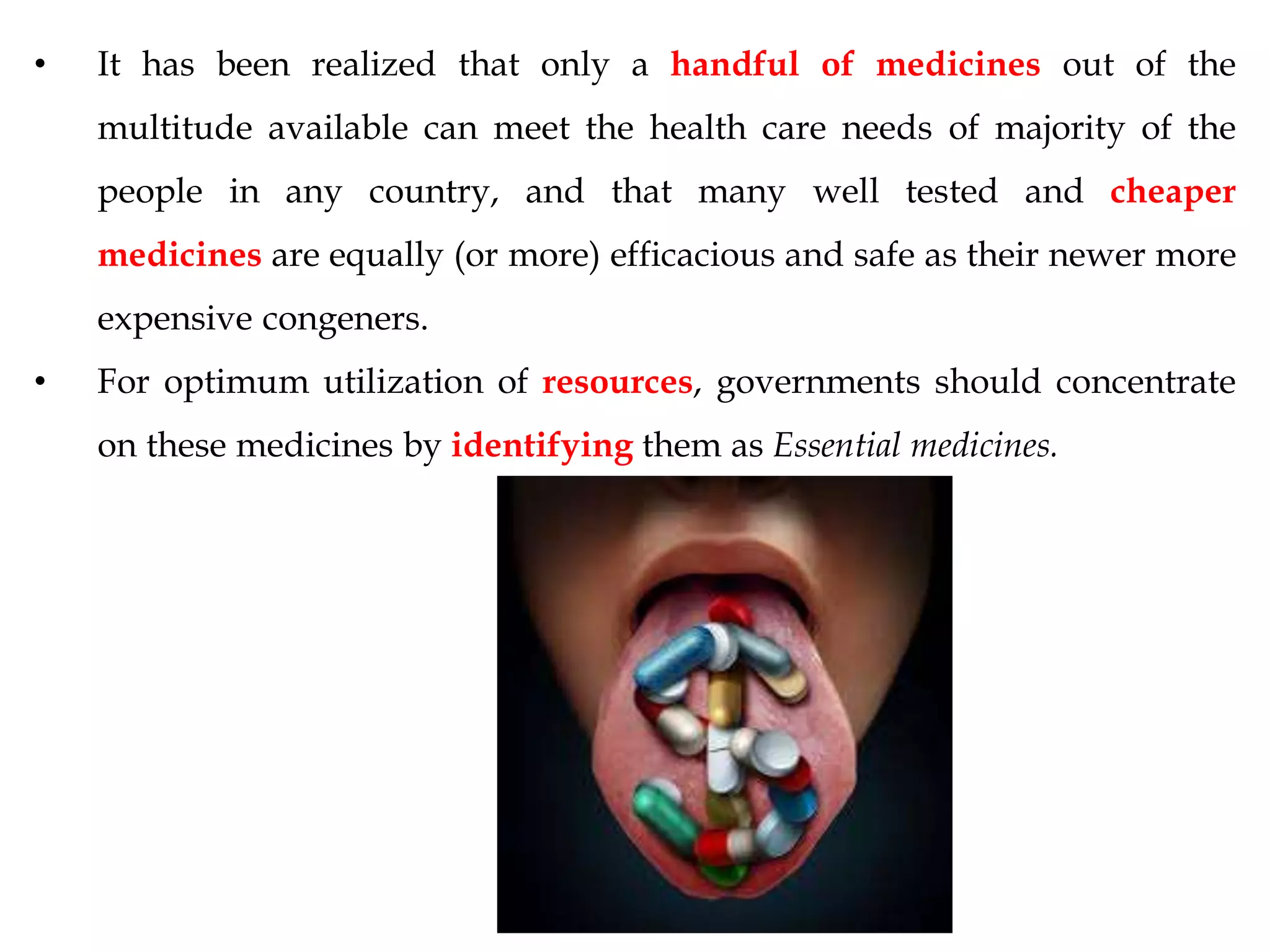Essential Drug Concept | PDF