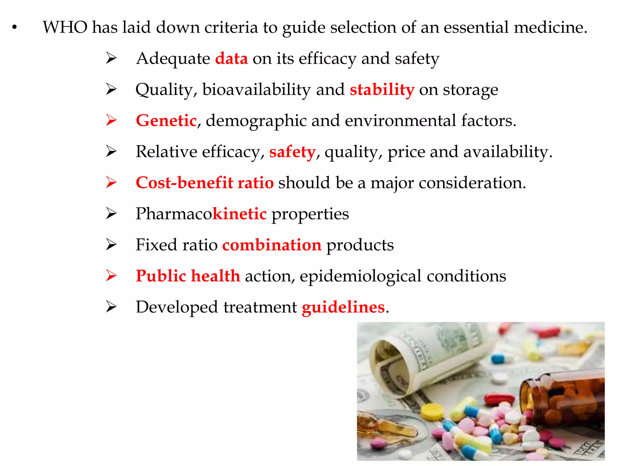 Essential Drug Concept | PDF