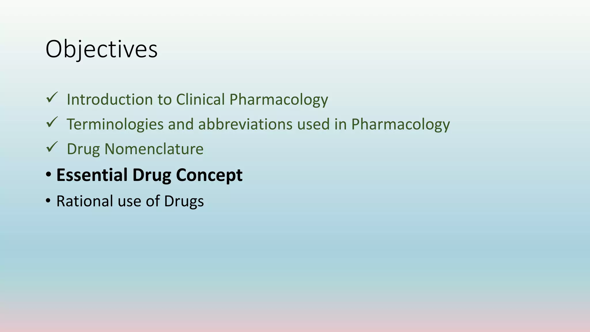 Essential drug concept and rational use of medicines | PPTX