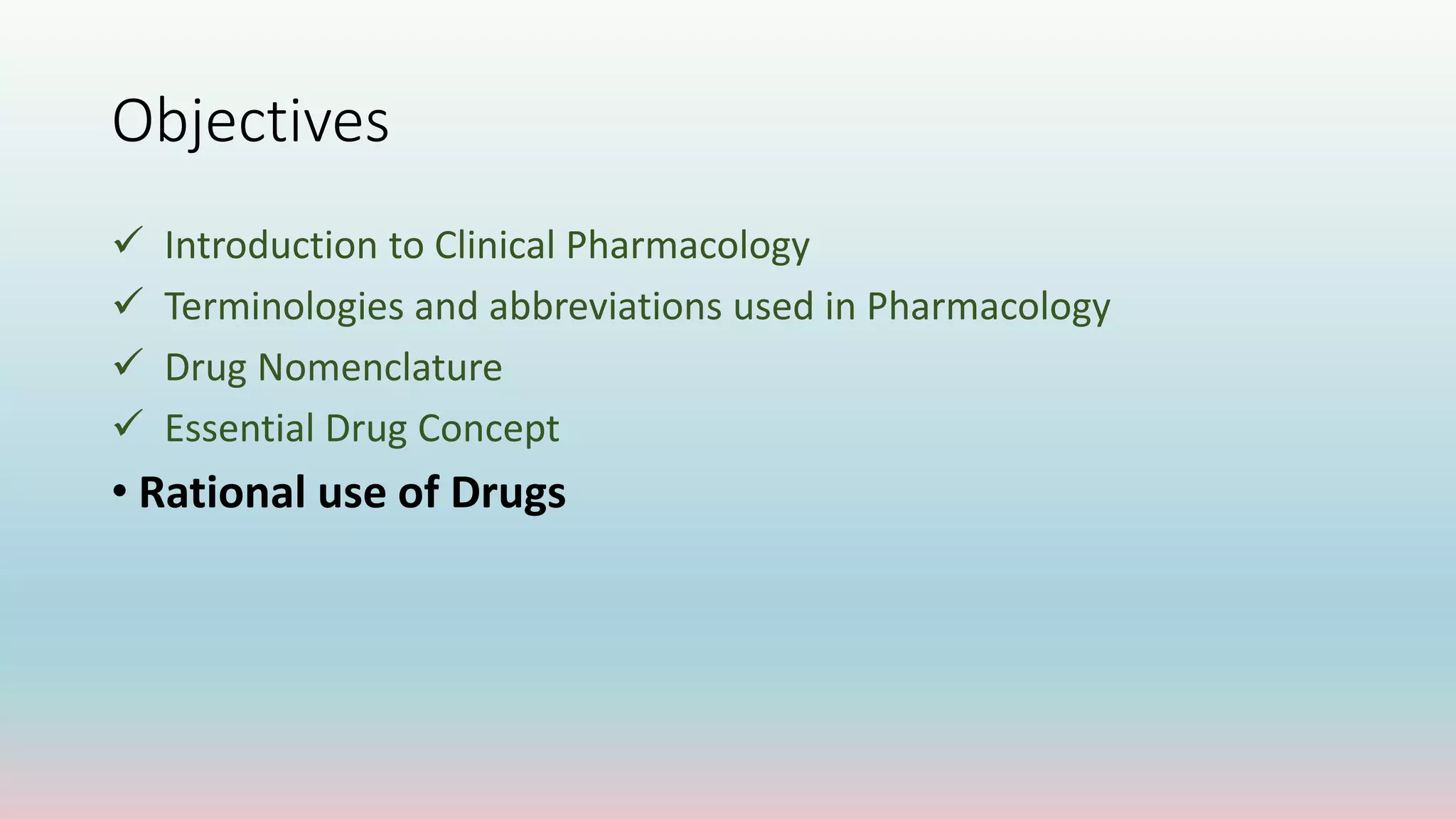 Essential drug concept and rational use of medicines | PPTX