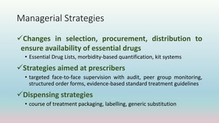 Essential drug concept and rational use of medicines | PPTX