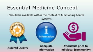 Essential drug concept and rational use of medicines | PPTX