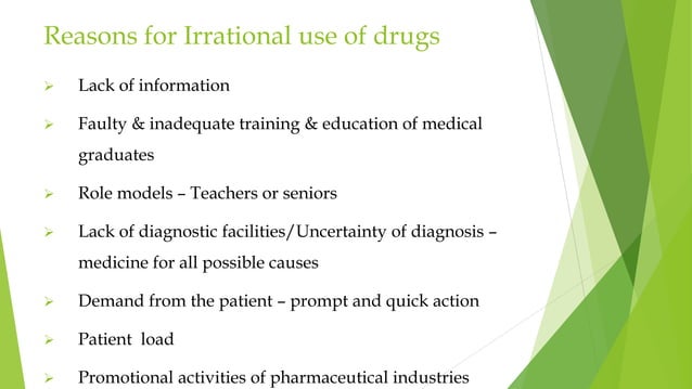 Essential drug concept & Rational drug use.pptx | Substance Abuse ...